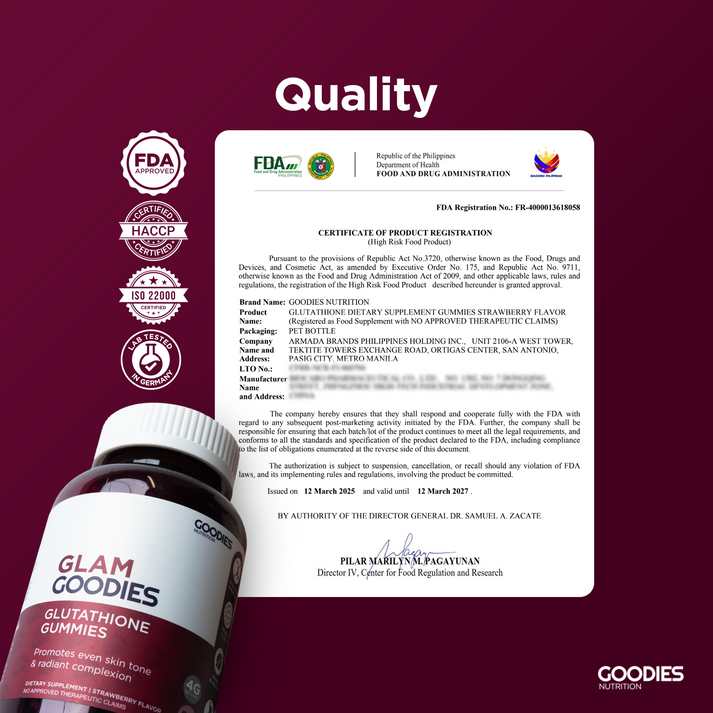 GLAM GOODIES - Gluta Gummies – Goodies Nutrition