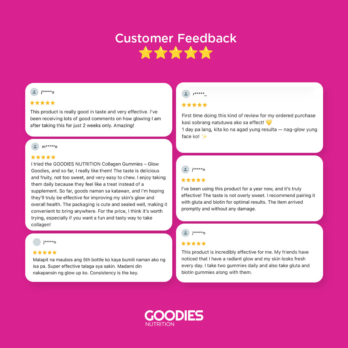 GLOW GOODIES - Collagen Gummies – Goodies Nutrition