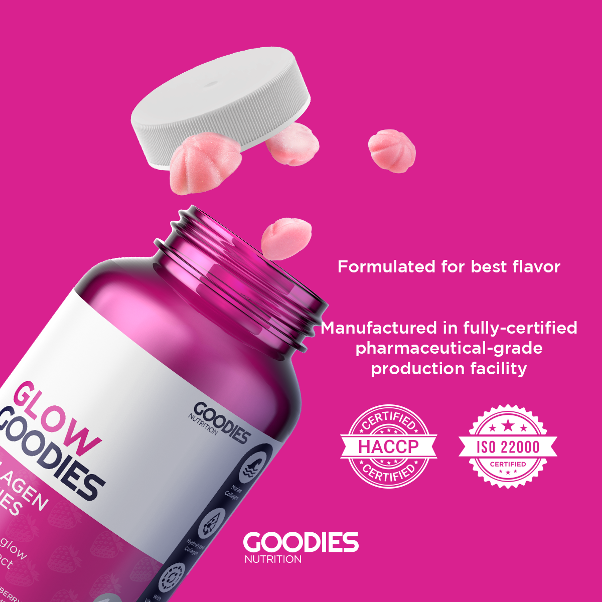 GLOW GOODIES - Collagen Gummies – Goodies Nutrition