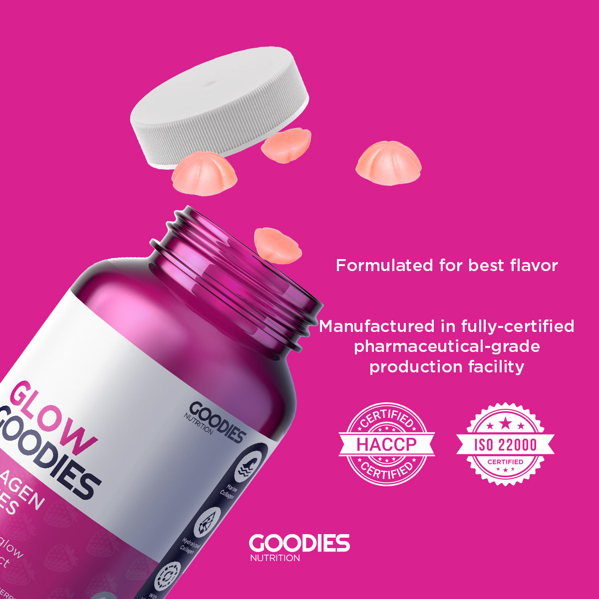 GLOW GOODIES - Collagen Gummies – Goodies Nutrition