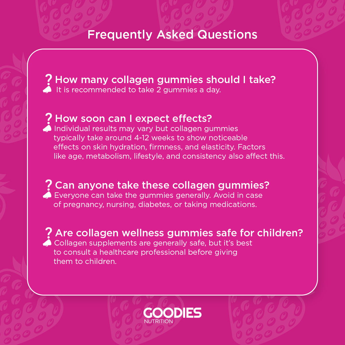 GLOW GOODIES - Collagen Gummies – Goodies Nutrition