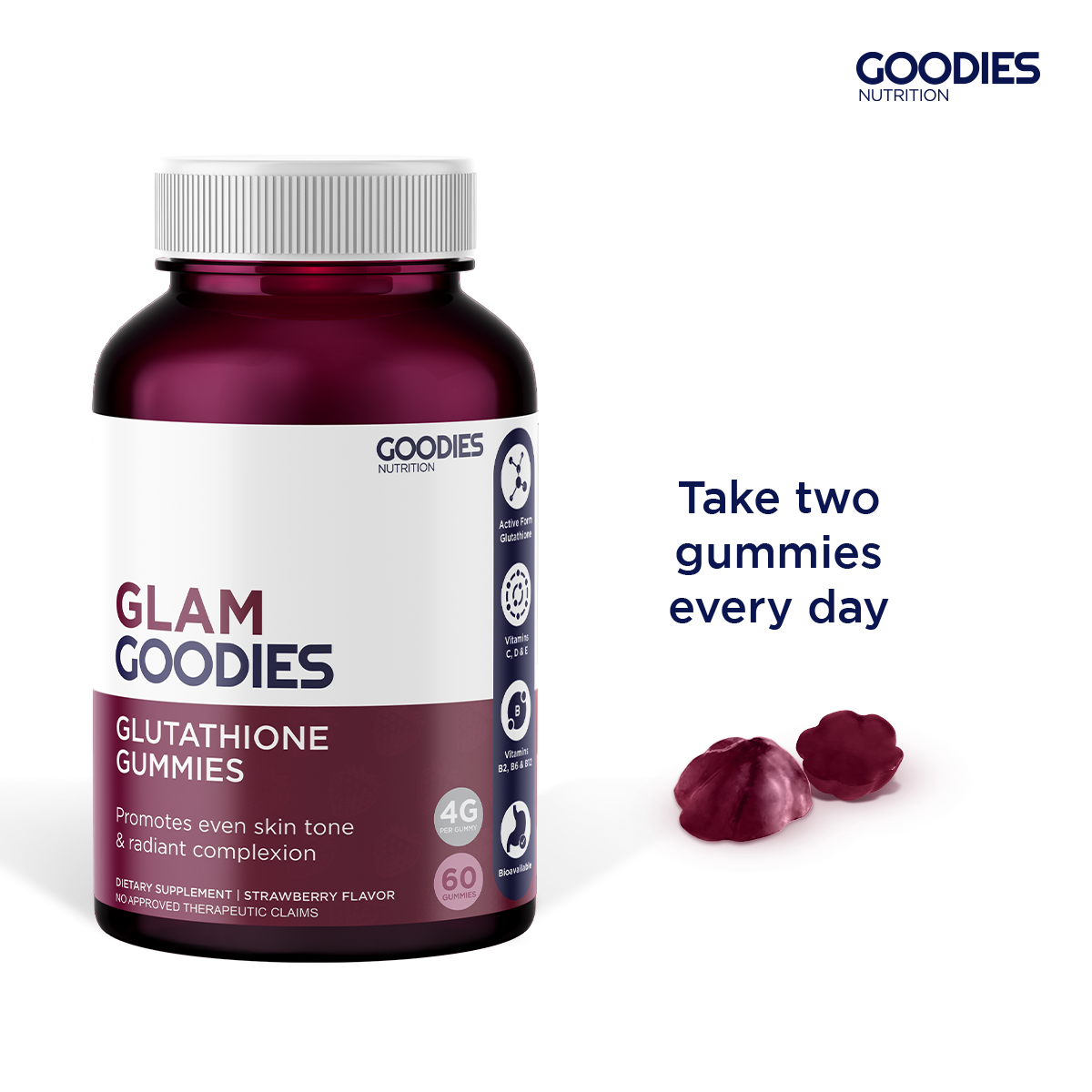 GLAM GOODIES - Gluta Gummies – Goodies Nutrition