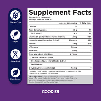 SLEEP GOODIES - Melatonin Gummies – Goodies Nutrition
